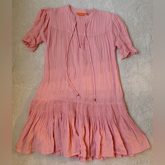 Oliphant | Dresses | Oliphant Smocked Drop Mini Dress | Poshmark